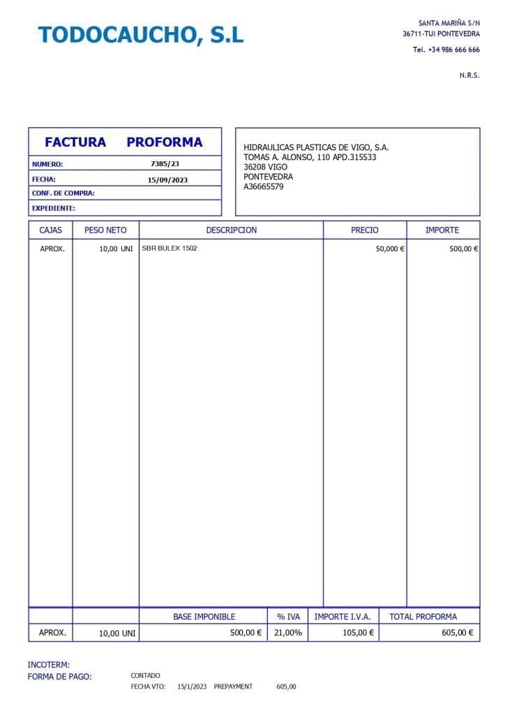 Factura proforma: usos, diferencias y ejemplo ️